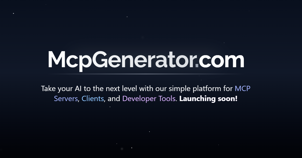 MCP Generator